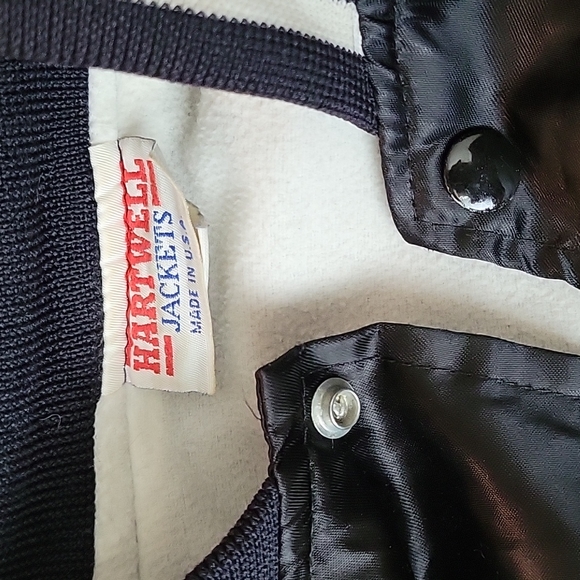 Hartwell | Jackets & Coats | Vintage John Waynes Bar Black Satin Jacket ...